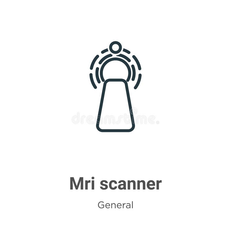 Mri Scanner Outline Vector Icon. Thin Line Black Mri Scanner Icon, Flat ...