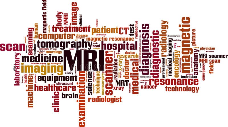 MRI word cloud stock vector. Illustration of medical - 269565532