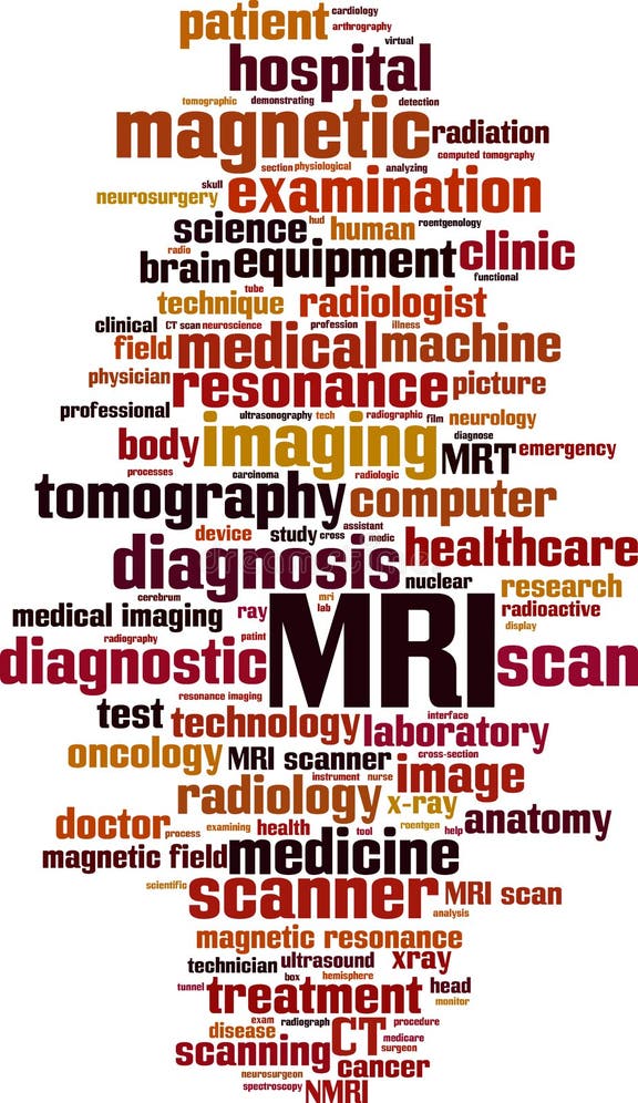 MRI word cloud stock vector. Illustration of technique - 171255669