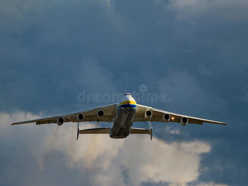 An-225 Mriya Plane - the Biggest Cargo Aircraft in the World Editorial ...