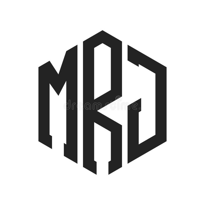 MRJ Logo Design. Initial Letter MRJ Monogram Logo Using Hexagon Shape ...