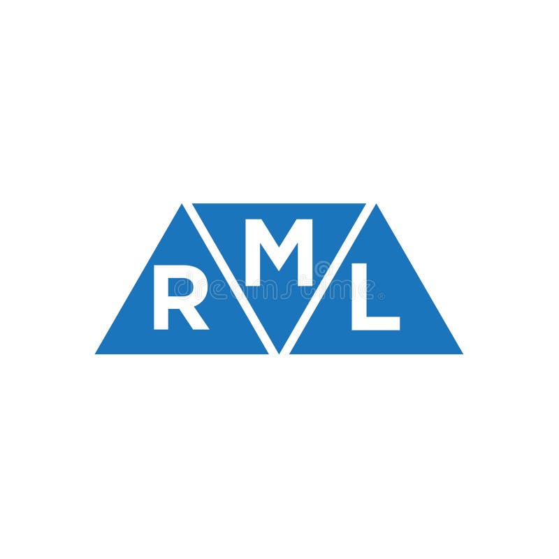 MRL Abstract Initial Logo Design on White Background. MRL Creative ...