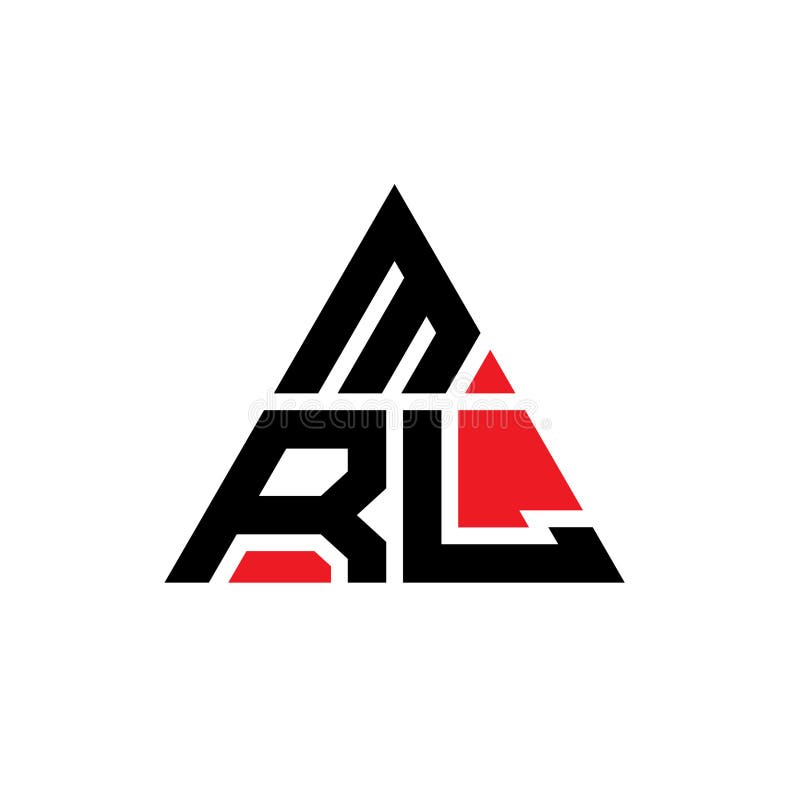 MRL Triangle Letter Logo Design with Triangle Shape. MRL Triangle Logo ...