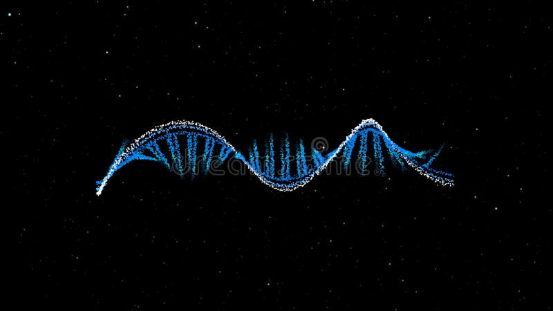 MRNA Simulation Rolling Particles Tiny Ball Background on the Black ...