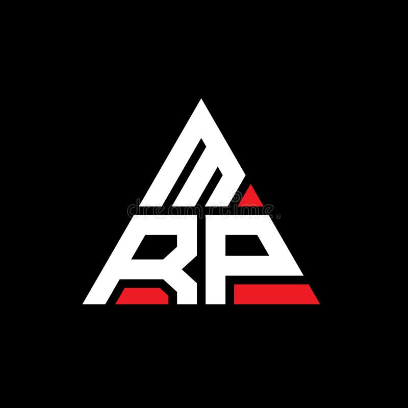 MRP Triangle Letter Logo Design with Triangle Shape. MRP Triangle Logo ...