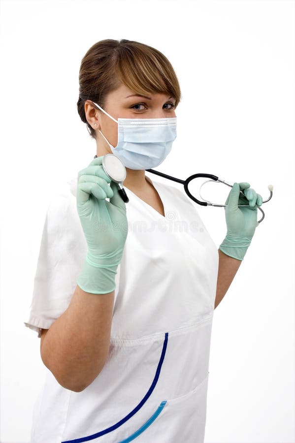 Mrs. Doctor stock photo. Image of stethoscope, doctor - 12295054