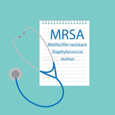 MRSA Methicillin-resistant Staphylococcus Aureus Written in Notebook ...