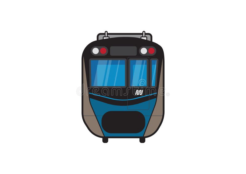 MRT Train Jakarta Vector stock illustration. Illustration of vector ...