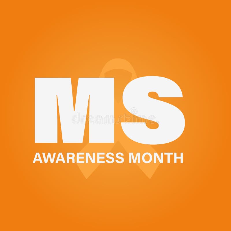 MS Awareness Month Poster. Clipart Image Stock Vector - Illustration of ...