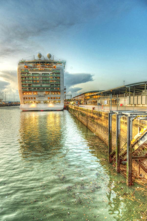 MS Azura at Ocean terminal stock photo. Image of terminal - 162108984