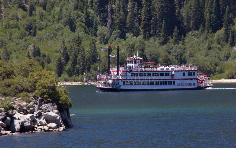 The MS Dixie II on Lake Tahoe Editorial Photography - Image of ship ...
