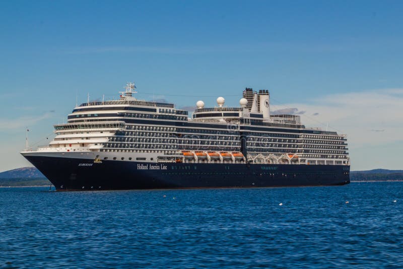 Cruise Ship Eurodam in Trapani Harbour Editorial Photo - Image of ...