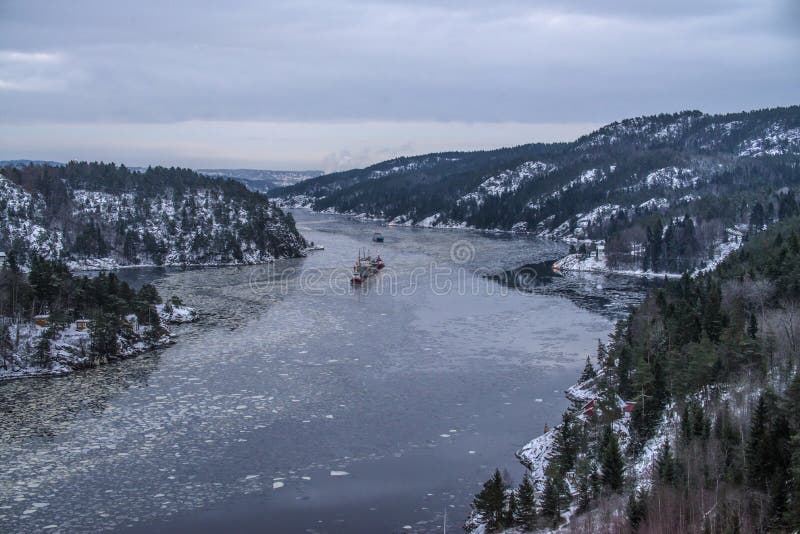 Ms hamen being towed stock photo. Image of europe, navigate - 28170674