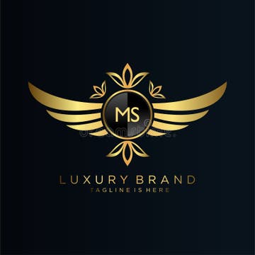 MS Letter Initial with Royal Template.elegant with Crown Logo Vector ...