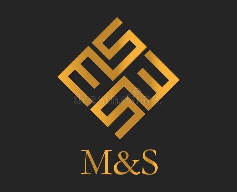 MS Logo Design stock illustration. Illustration of corporation - 81270913