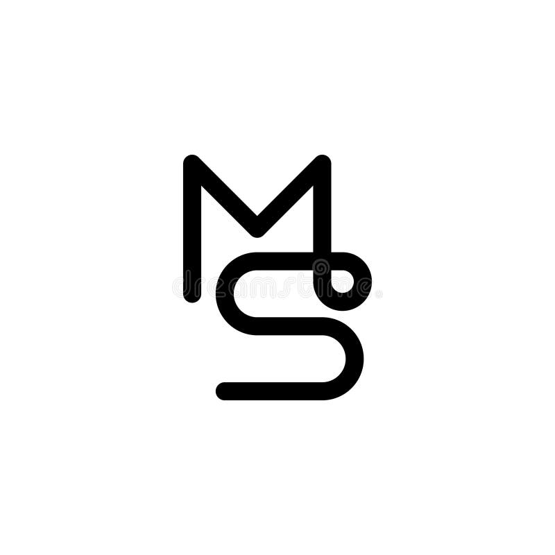 MS Logo, MS Monogram, Initial MS Logo, Letter MS Logo, Letter MS Icon ...