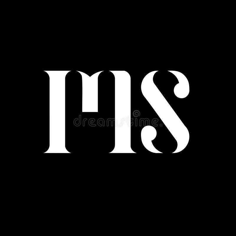 MS M S Letter Logo Design. Initial Letter MS Uppercase Monogram Logo ...