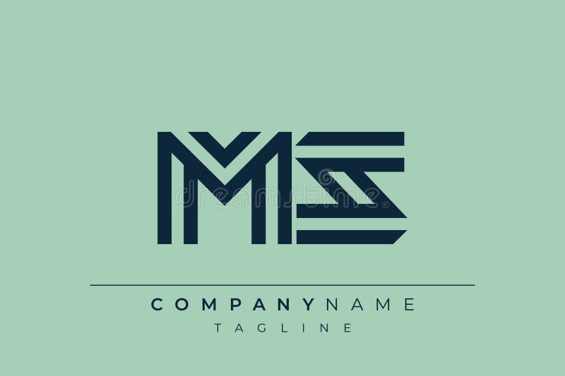 MS minimal line logo stock vector. Illustration of company - 361948443