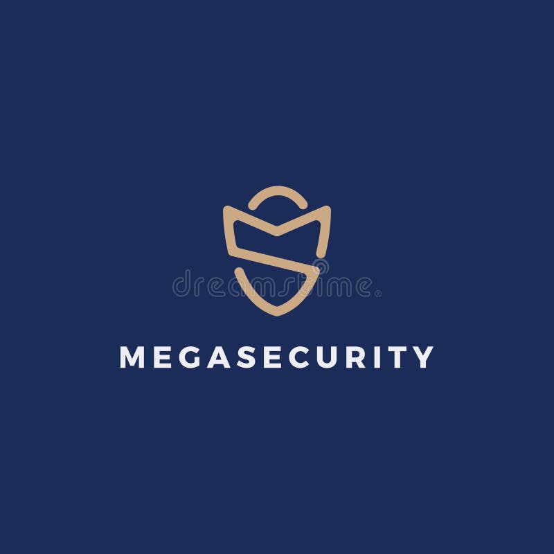 MS Security Guard Logo Icon Stock Illustration - Illustration of ...