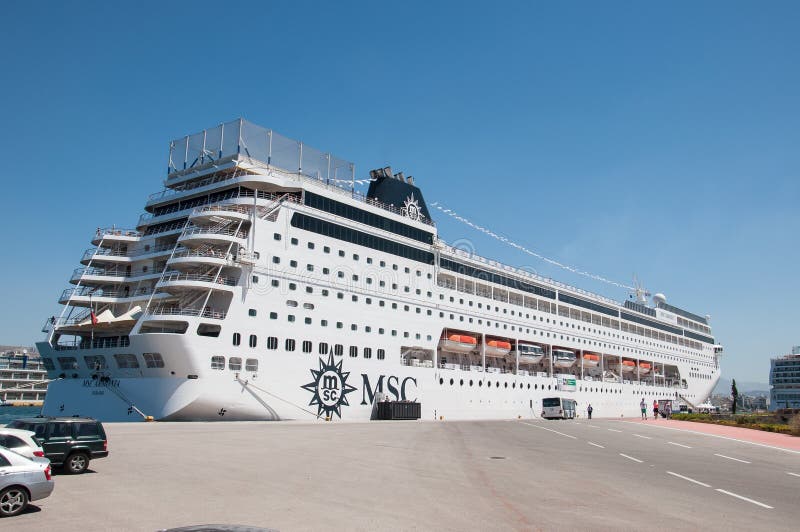 MSC Armonia Cruise Ship in Piraeus Editorial Image - Image of lirica ...
