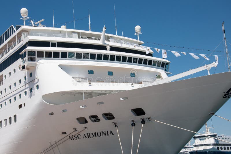 MSC Armonia Cruise Ship in Piraeus Editorial Photography - Image of ...
