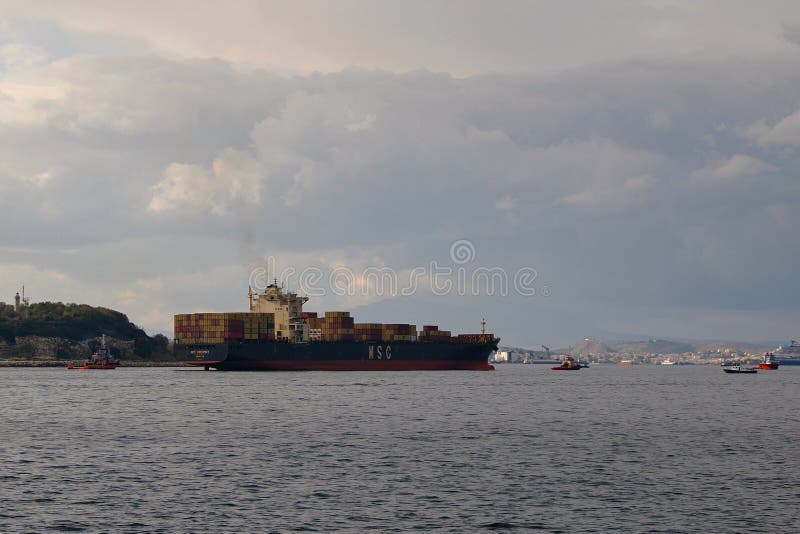 MSC FREEPORT Container Ship - Piraeus, Greece Editorial Image - Image ...