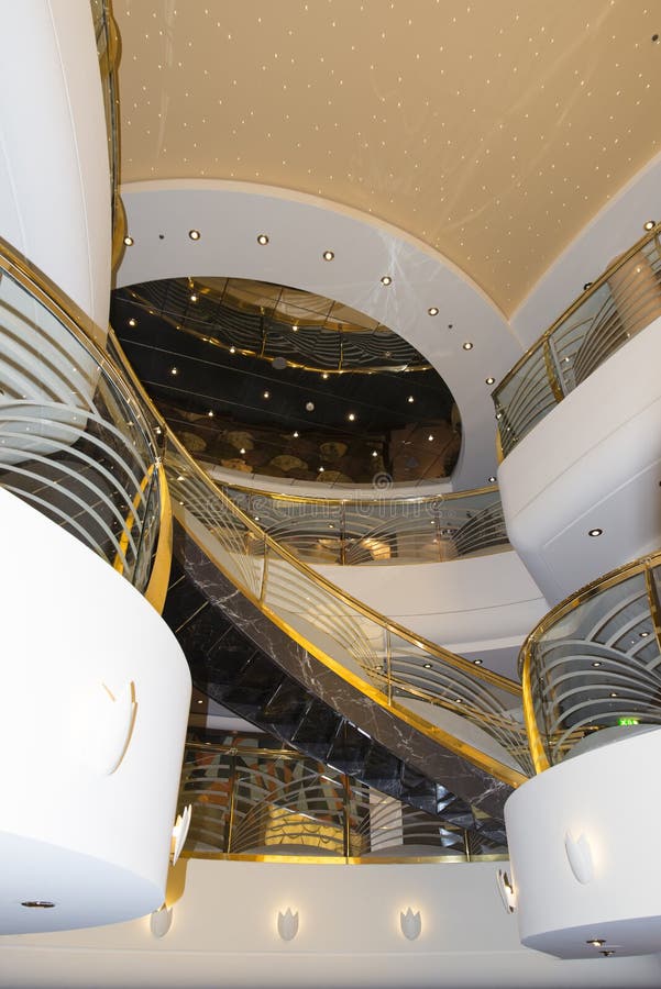 MSC Musica Cruise Ship Reception Hall Editorial Stock Photo - Image of ...