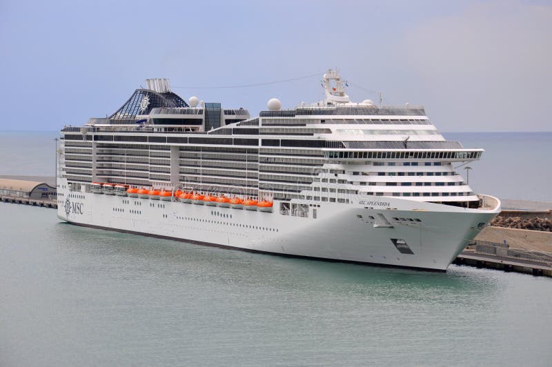 MSC - SPLENDIDA editorial stock image. Image of east - 31952124