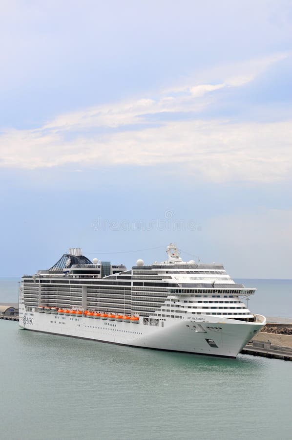 MSC Splendida editorial photography. Image of cruising - 37720897