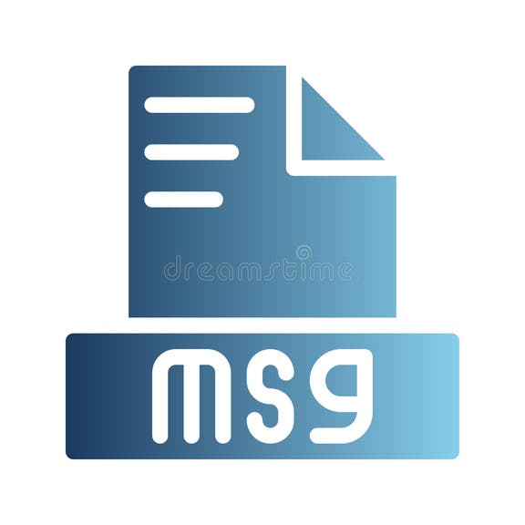 Msg Document File Text Icons, with an Elegant Gradient Design. Can Be ...