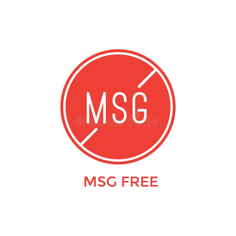Msg Free Label. Vector Illustration Decorative Background Design Stock ...