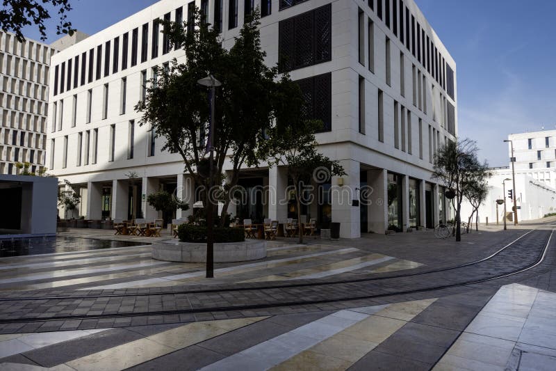 Building Architecture of Msheireb Downtown Doha Qatar Editorial Stock ...