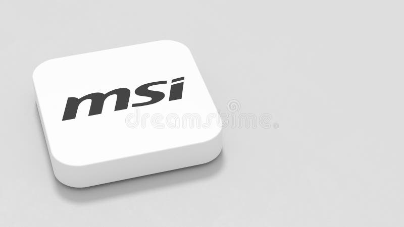 MSI Computers App Icon on Gray Background with Copy Space Editorial ...