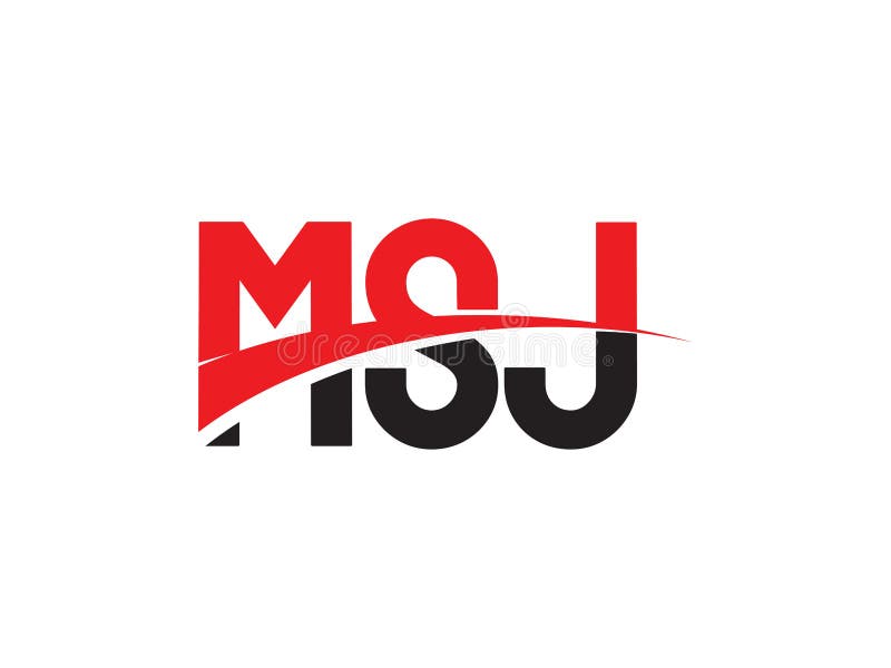MSJ Letter Initial Logo Design Vector Illustration Stock Vector ...