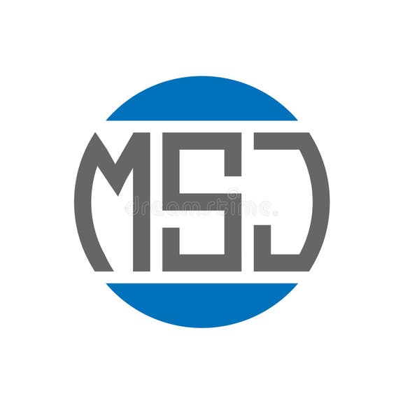 MSJ Letter Logo Design on White Background. MSJ Creative Initials ...