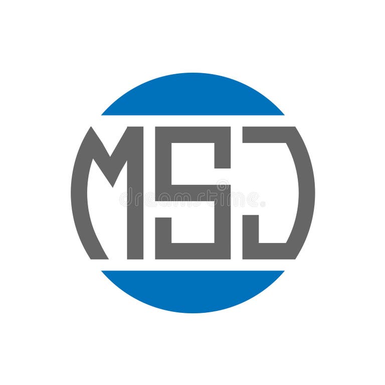 MSJ Letter Logo Design on White Background. MSJ Creative Initials ...