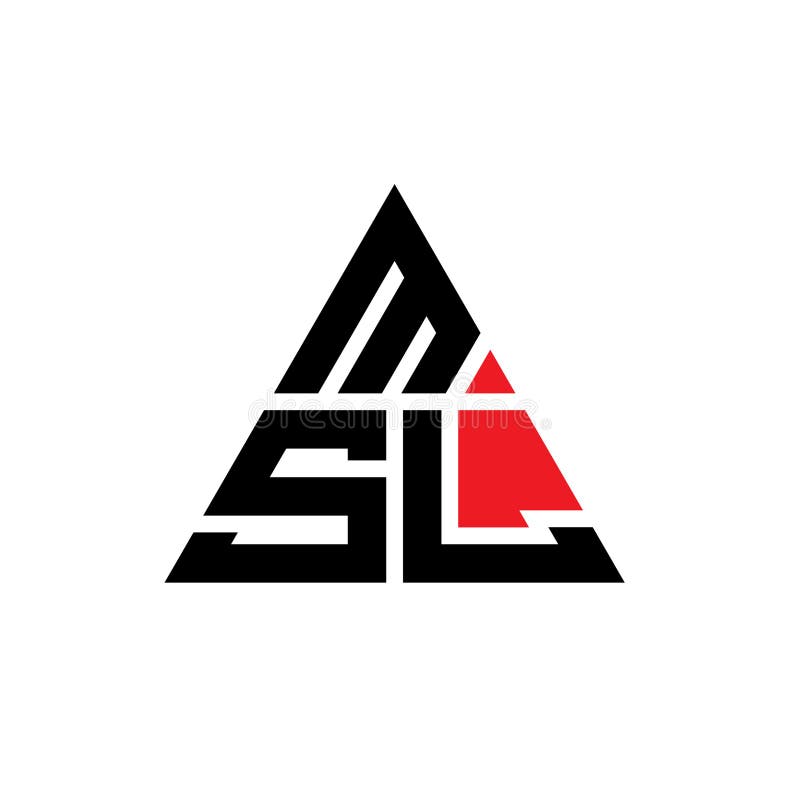 MSL Triangle Letter Logo Design with Triangle Shape. MSL Triangle Logo ...