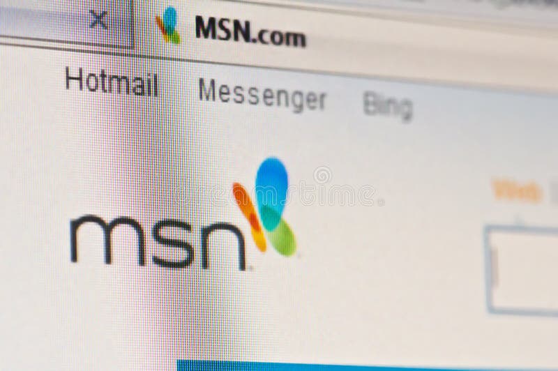 Msn editorial image. Image of browser, portal, homepage - 18019735