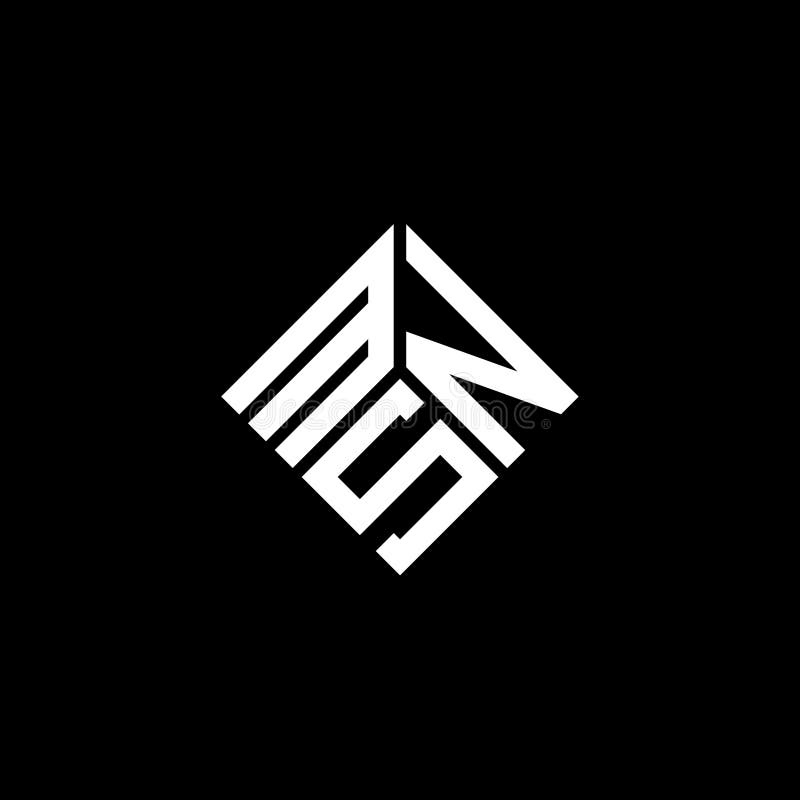 MSN Letter Logo Design on Black Background. MSN Creative Initials ...