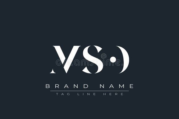 MSO Abstract Letter Logo Design Stock Vector - Illustration of modern ...