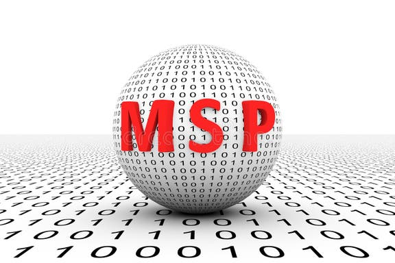 MSP Conceptual Sphere Binary Code 3d Stock Illustration - Illustration ...