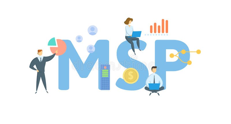 MSP, Managed Service Provider. Concept with Keyword, People and Icons ... MSP, Managed Service Provider. Concept with Keyword, People and Icons ...