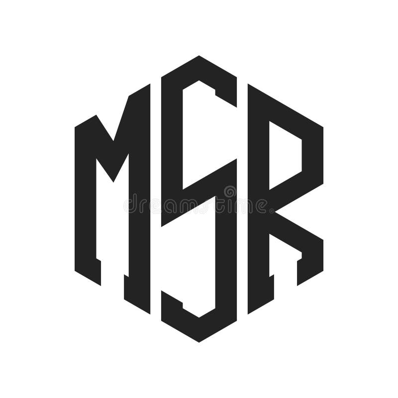 MSR Logo Design. Initial Letter MSR Monogram Logo Using Hexagon Shape ...