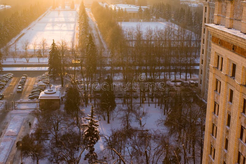 MSU morning stock image. Image of dormitory, window, view - 12700117