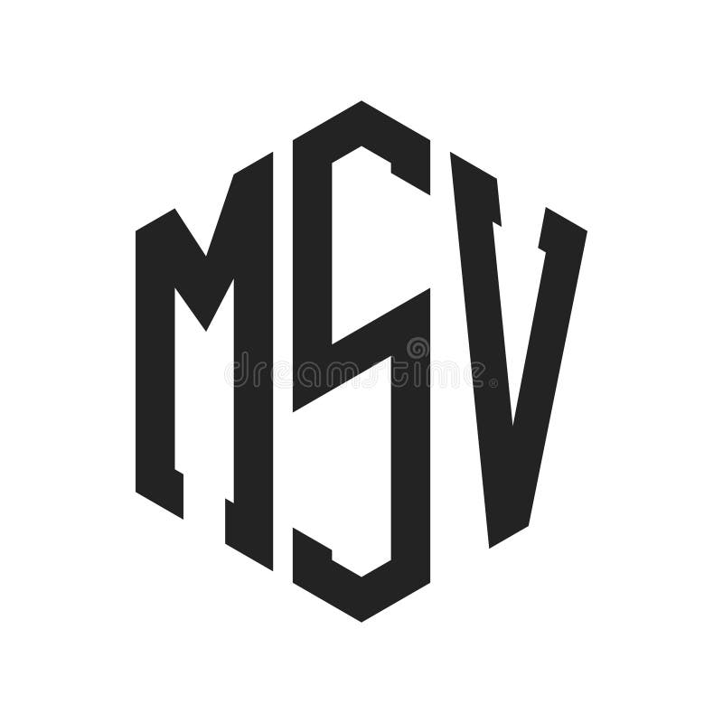 MSV Logo Design. Initial Letter MSV Monogram Logo Using Hexagon Shape ...