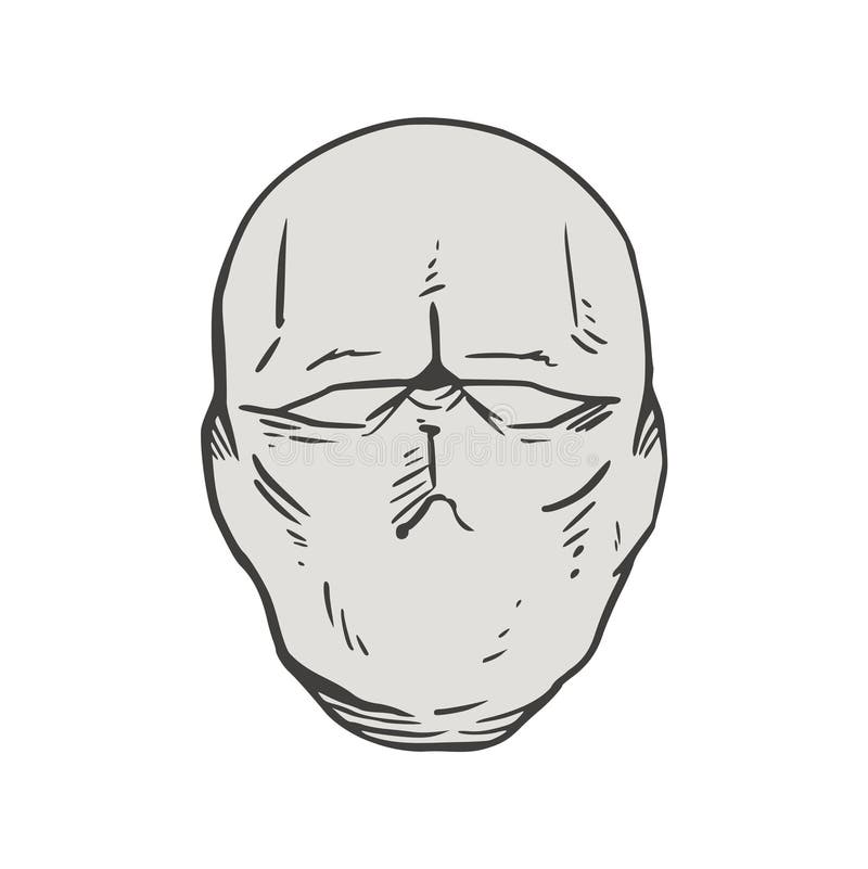 Msytery mask draw stock vector. Illustration of monster - 309081471