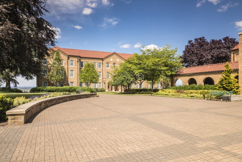 Mt. Angel Abbey and Grounds Oregon. Stock Photo - Image of building ...