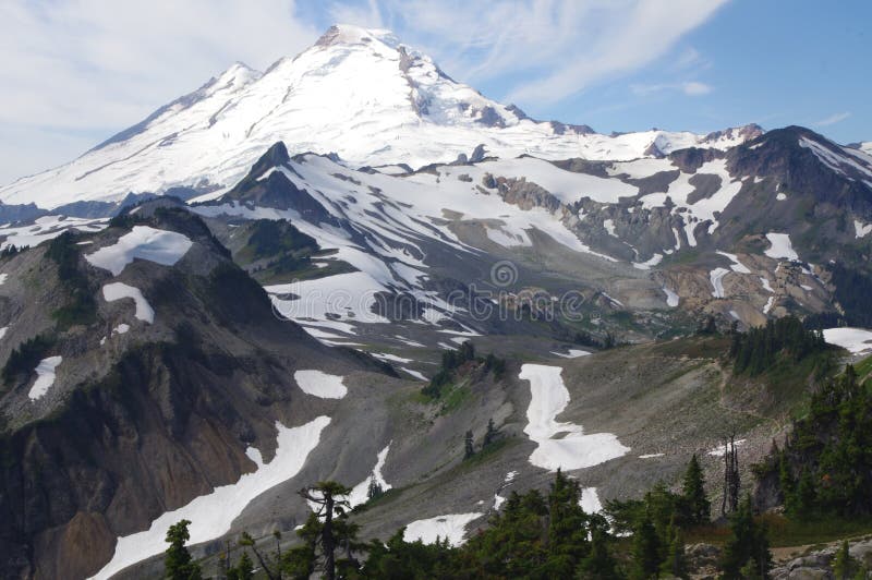Mount Baker National Forest Stock Image - Image of washington, peak ...