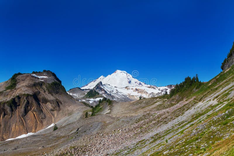 Mt Baker stock image. Image of area, tranquil, beautiful - 169146451