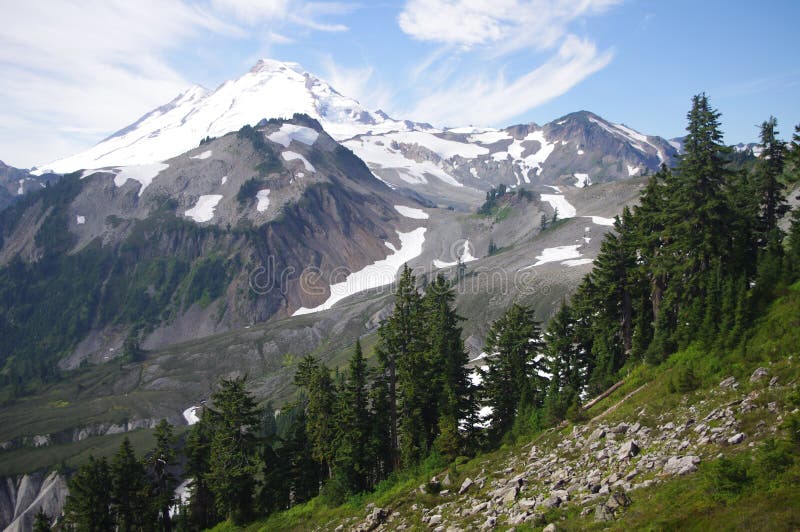 Mt. Baker in Washington stock image. Image of rock, beautiful - 27968749
